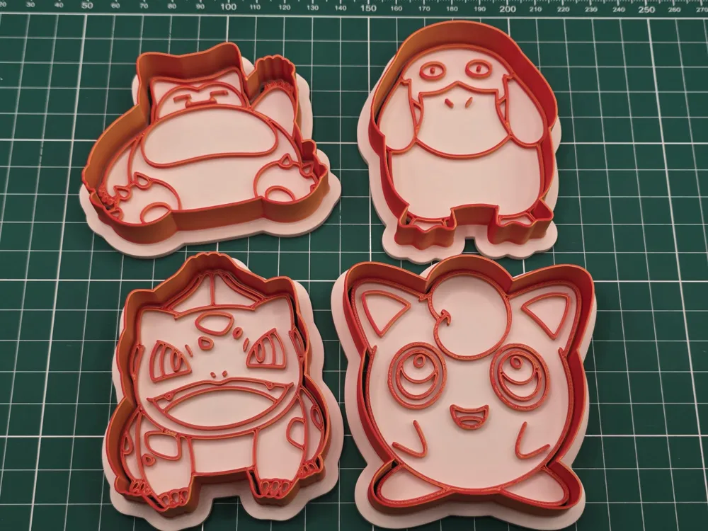 宝可梦 卡比兽 可达鸭 胖丁 妙蛙种子 饼干模具 - 免费 3D 打印模型 - MakerWorld