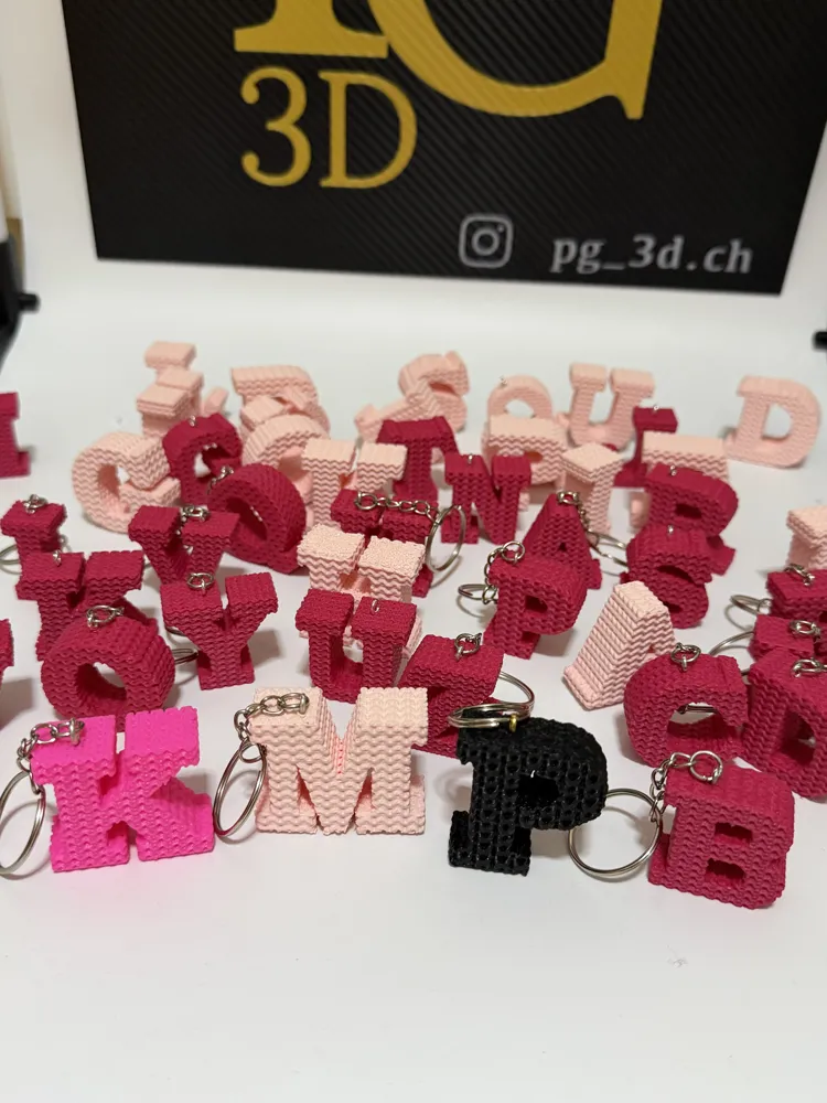 Letters Knitted alphabet - Free 3D Print Model - MakerWorld
