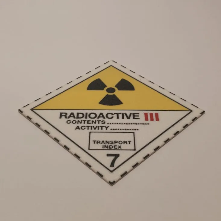 Radioactive material 7 - III (Hazard pictograms) by RiTiSoNo - MakerWorld