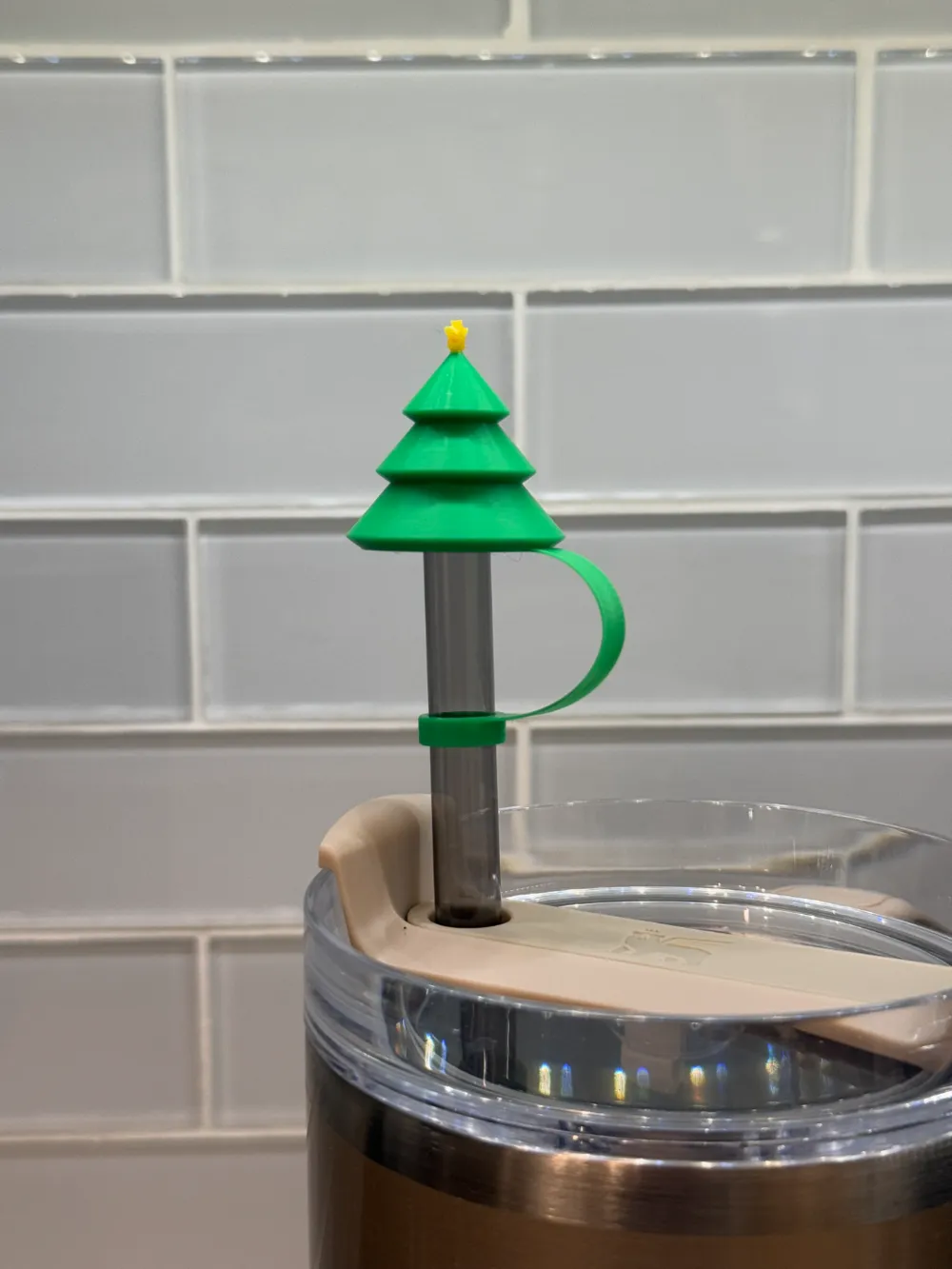 Christmas Tree Stanley Straw Topper by Hewstan - MakerWorld