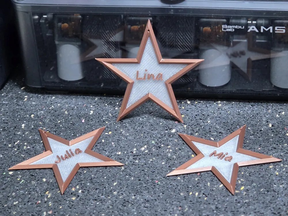 Christmas Tree Ornament (customizable name) - Free 3D Print Model ...