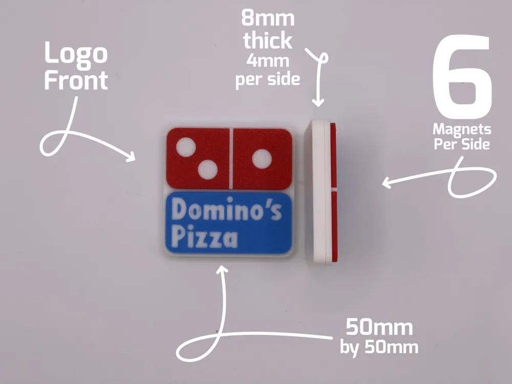 Domino's Logo Fidget Magnet [Square] by MalcTheOracle - MakerWorld