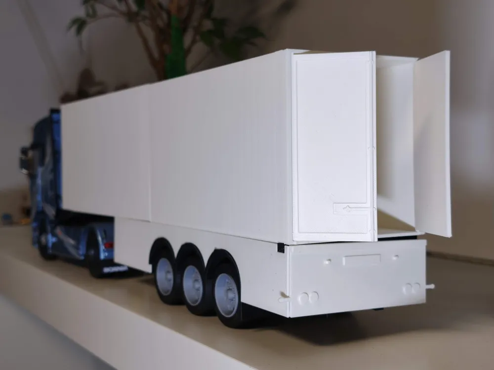 1/24 Scale Aero Box Trailer for Trucks (NO AMS) - Free 3D Print Model ...