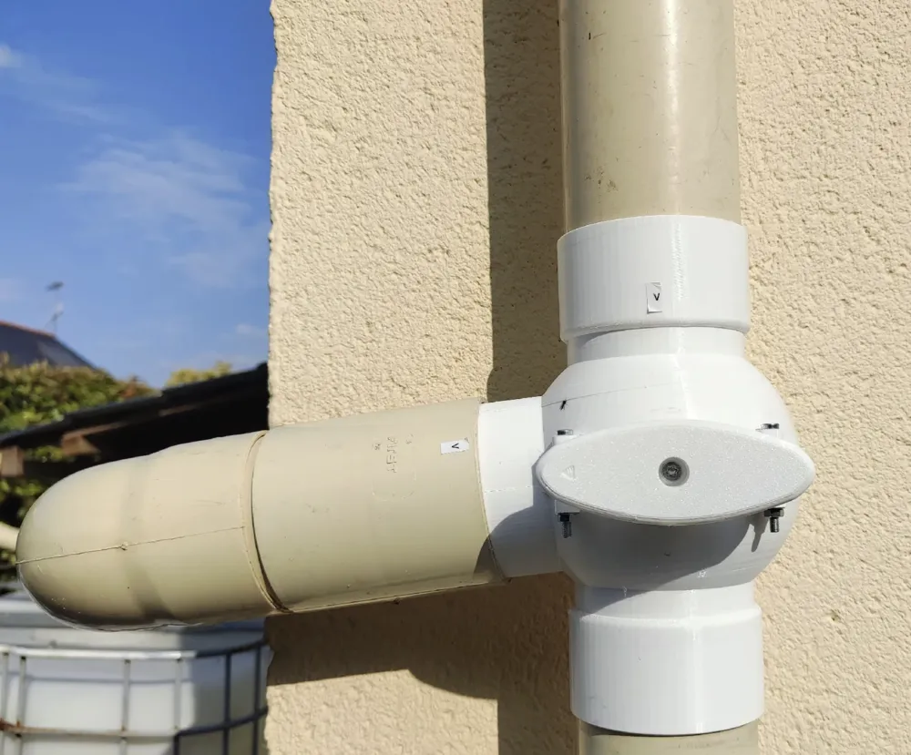 Raccoglitore deviatore per acqua piovana Valvola 80 mm - Modello di ...