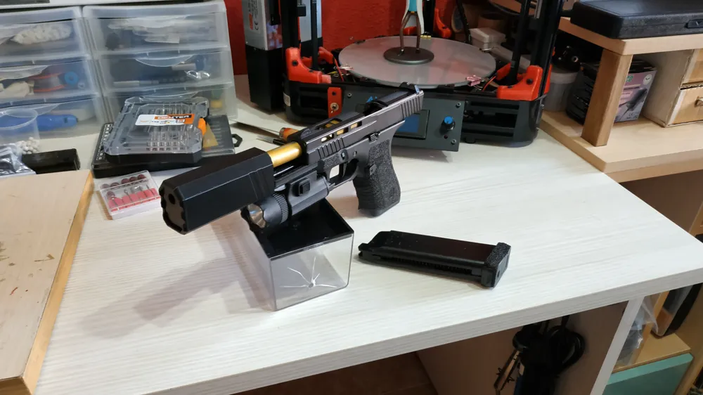 Airsoft Square Silencer / Suppressor by deividp9519 - MakerWorld