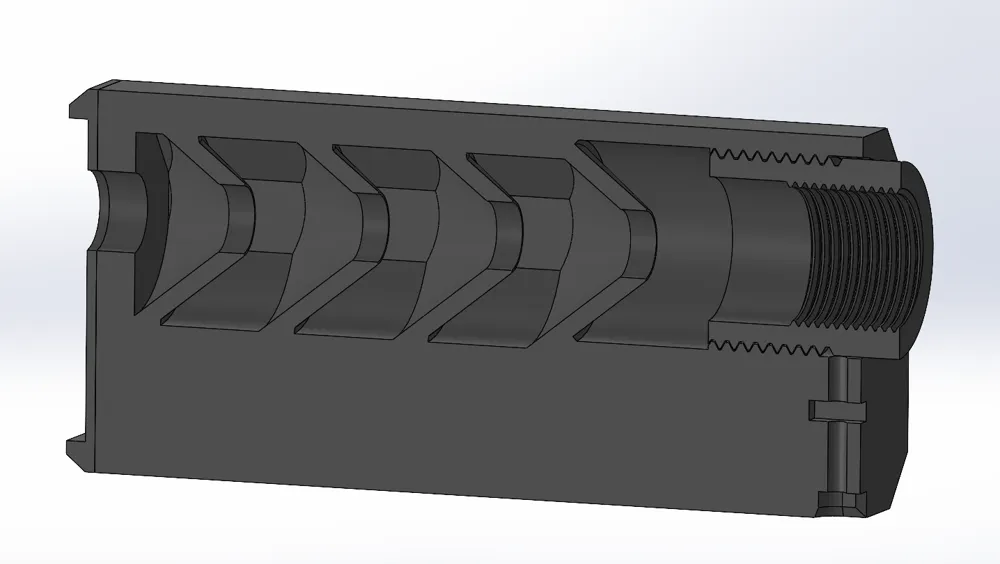 Airsoft Square Silencer / Suppressor by deividp9519 - MakerWorld