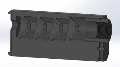 Airsoft Square Silencer / Suppressor by deividp9519 - MakerWorld