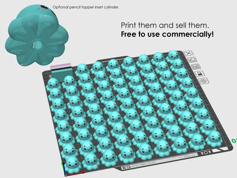 Cute Blob Guy Multicolor by Jonparrish3D - MakerWorld