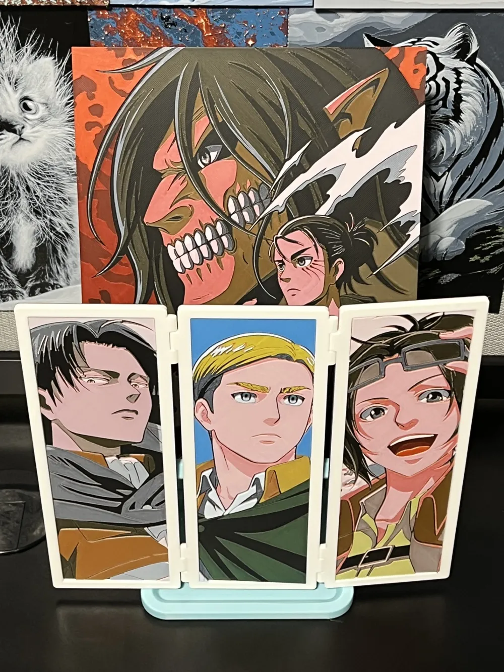 Attack on Titan Triptych Display: Levi Erwin Hanji by FantasyZ ...