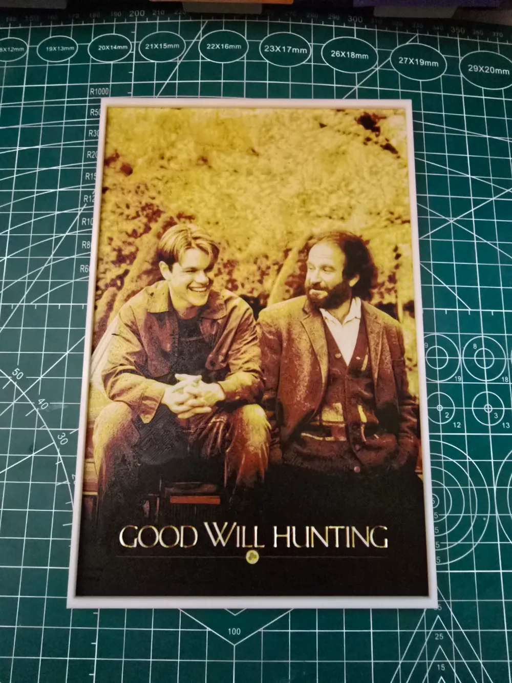 《心灵捕手》电影海报 - Hueforge 艺术品 来自 Lumpy3D MakerWorld：免费下载 3D 模型