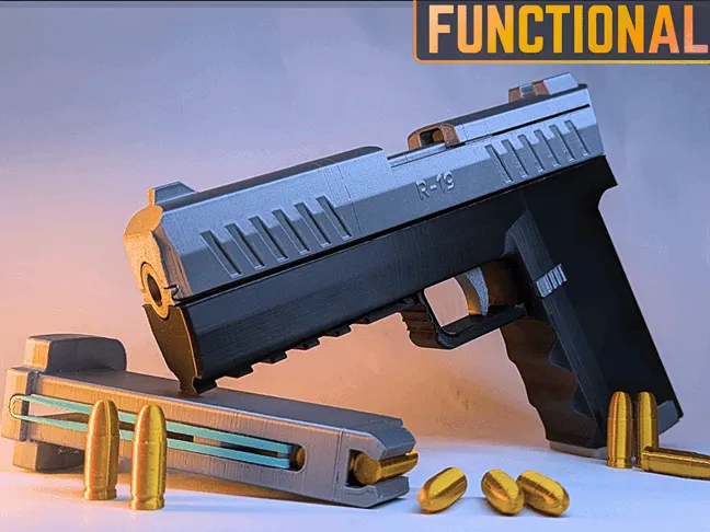 Pistol/Glock-19 | Shoots/Functional |(TOY) by Nathan Wise MakerWorld ...