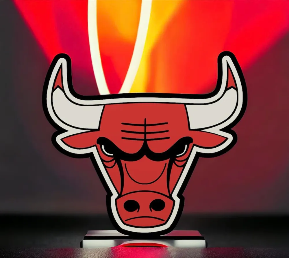 Chicago Bulls LED Lamp by Codyinbody3 - MakerWorld