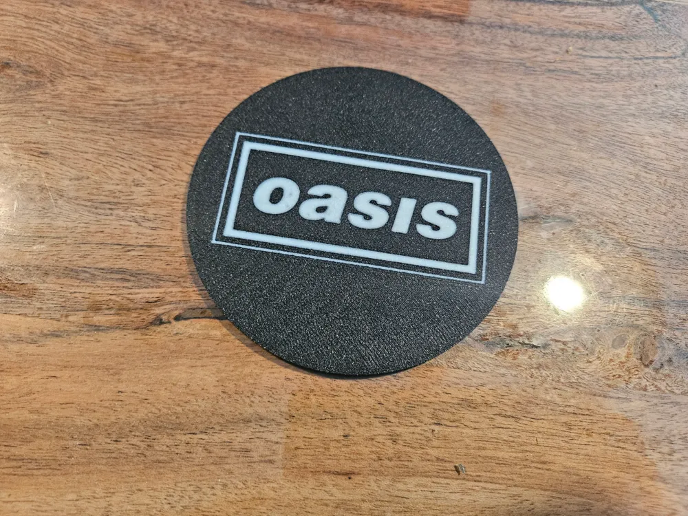 Oasis Drink Coaster: Stylish Tribute to Legends! by gizmofactory ...