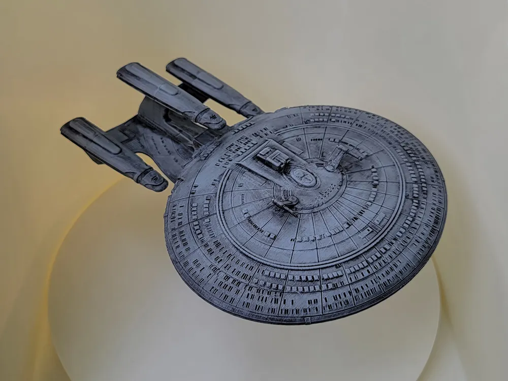 USS Enterprise-D Refit by donmegel MakerWorld: Download Free 3D Models