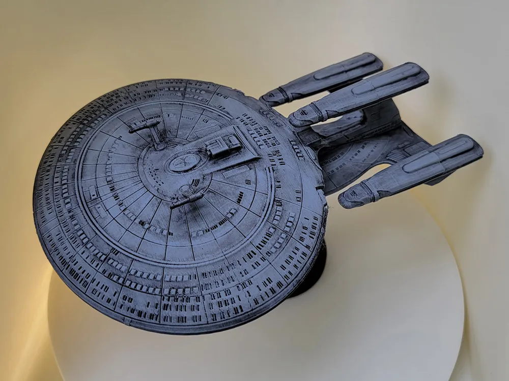 USS Enterprise-D Refit by donmegel MakerWorld: Download Free 3D Models