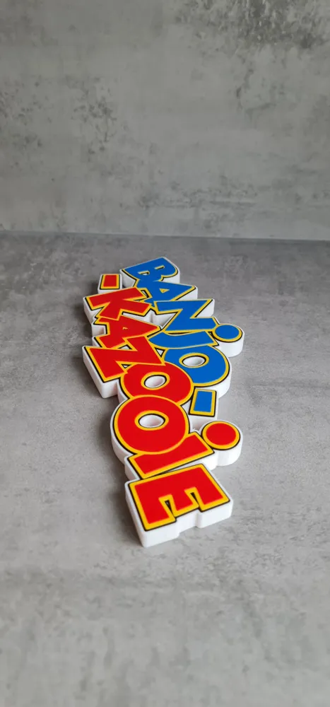 Logotipo / Placa Banjo Kazooie - Modelo gratuito para impressão 3D ...
