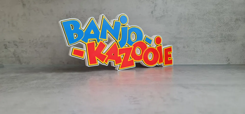 Logotipo / Placa Banjo Kazooie - Modelo gratuito para impressão 3D ...