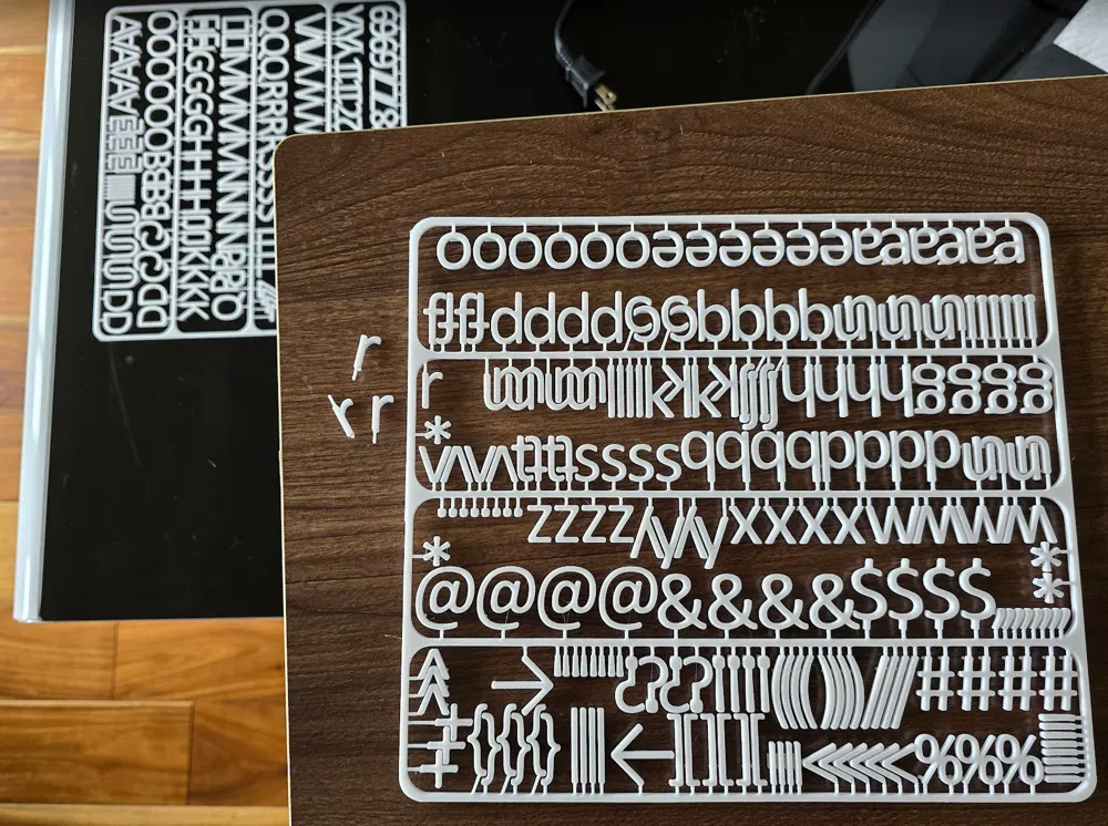 Snap-A-Letter! Letterboard Letters by Carlos_Gwn - MakerWorld