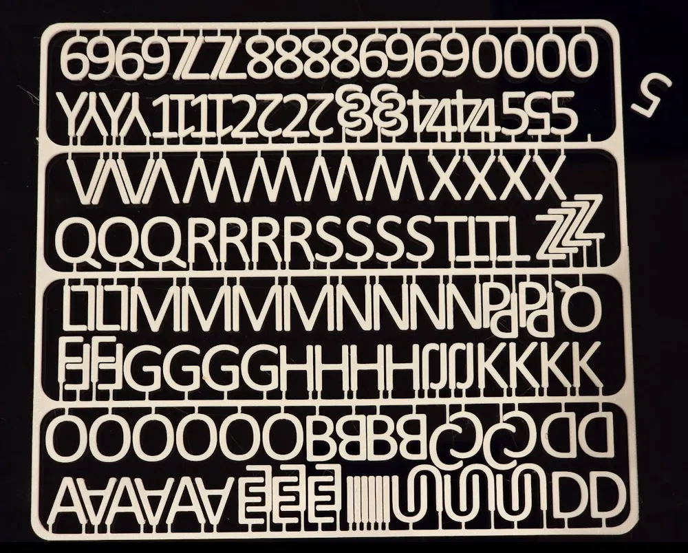 Snap-A-Letter! Letterboard Letters by Carlos_Gwn - MakerWorld