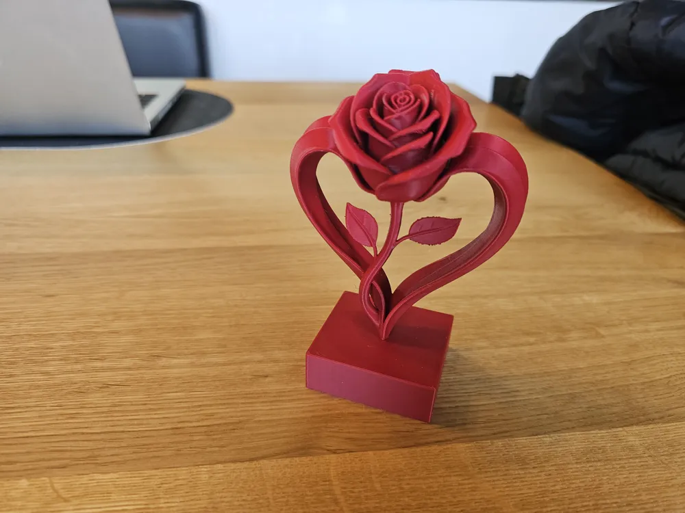 Eternal Rose Heart – Perfect Gift Valentine - Free 3D Print Model ...