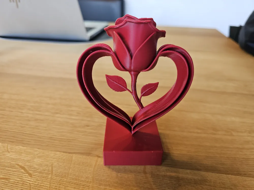 Eternal Rose Heart – Perfect Gift Valentine - Free 3D Print Model ...