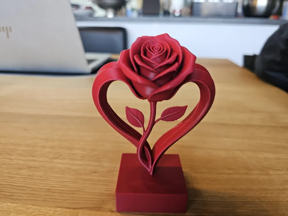 Eternal Rose Heart – Perfect Gift Valentine - Free 3D Print Model ...