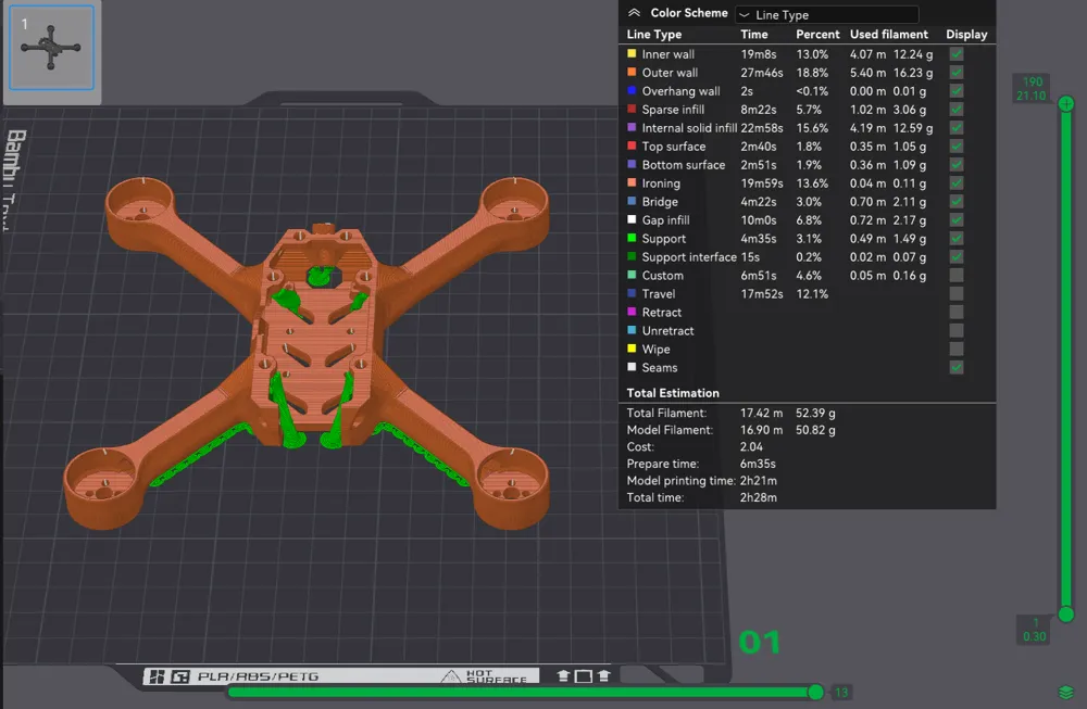 Drone FPV 3,5 in (18cm) Remixed by Gabriel D. Barp MakerWorld: Download ...