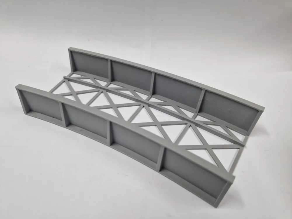 OO Gauge Curved Girder Bridge Sections 1st - 10th Radius by Simply Models - MakerWorld