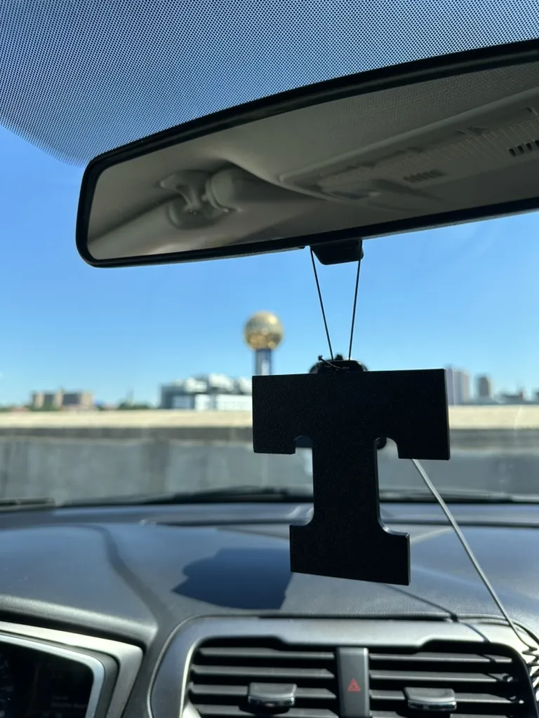 Tennessee 'Power T' Car Hanger - GO VOLS - Free 3D Print Model - MakerWorld