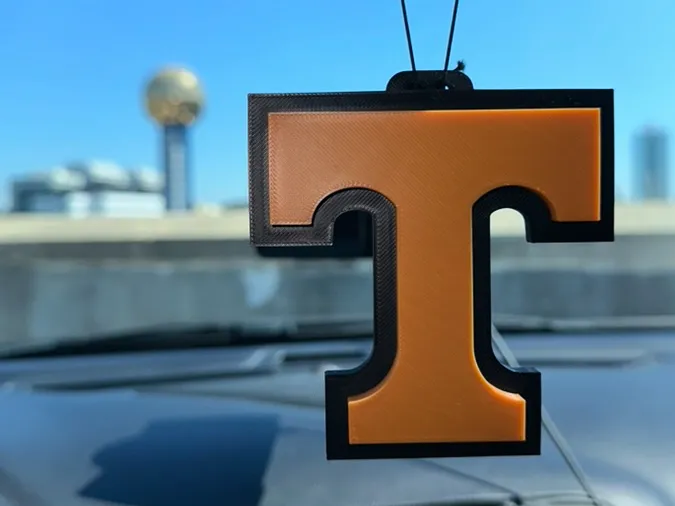 Tennessee 'Power T' Car Hanger - GO VOLS - Free 3D Print Model - MakerWorld