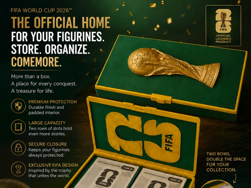 FIFA Worldcup double sticker box - Free 3D Print Model - MakerWorld