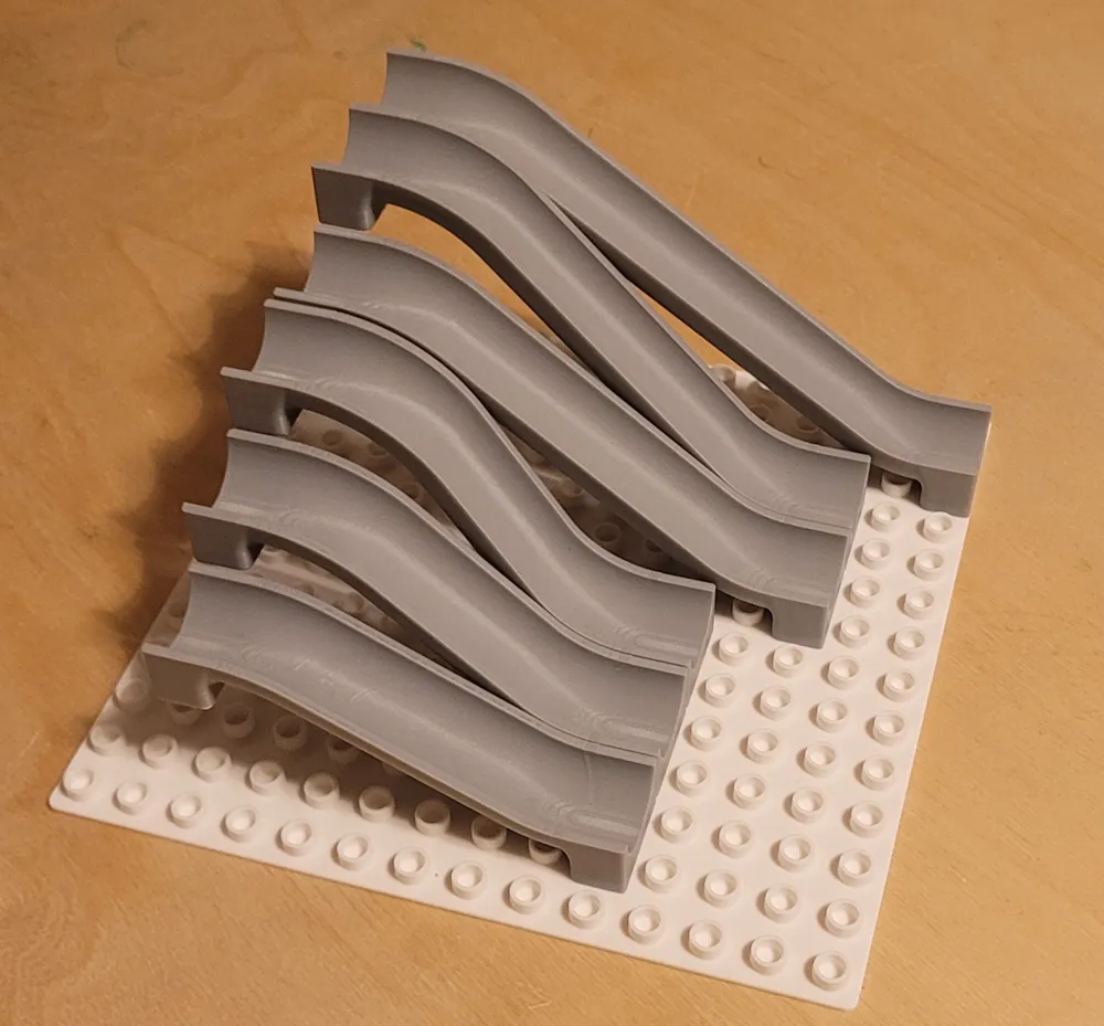 Marble Run Slides 6pcs for Hubelino Duplo by Jonesman - MakerWorld