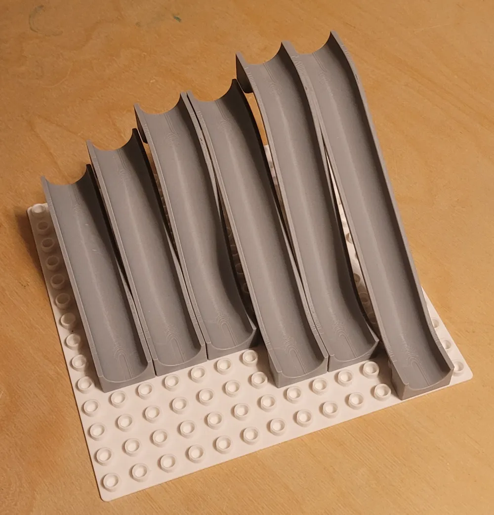 Marble Run Slides 6pcs for Hubelino Duplo by Jonesman - MakerWorld