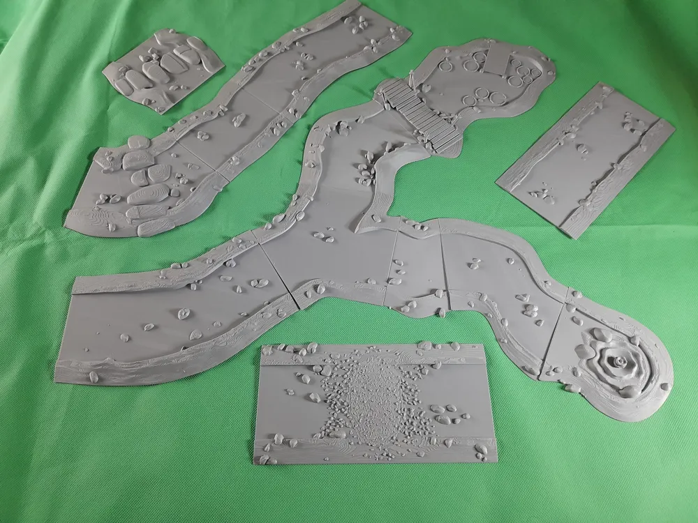 Modular Wargaming Terrain, Pond by The Terrain Guy MakerWorld: Download ...