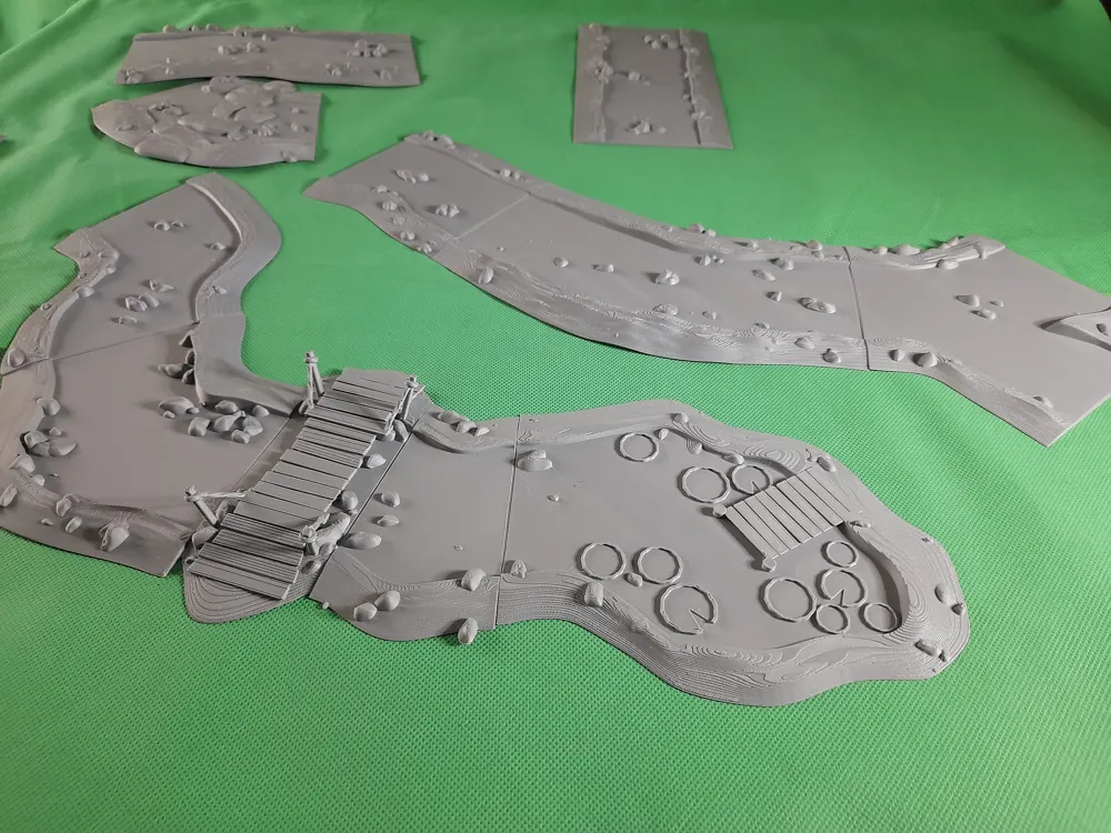 Modular Wargaming Terrain, Pond by The Terrain Guy MakerWorld: Download Free 3D Models