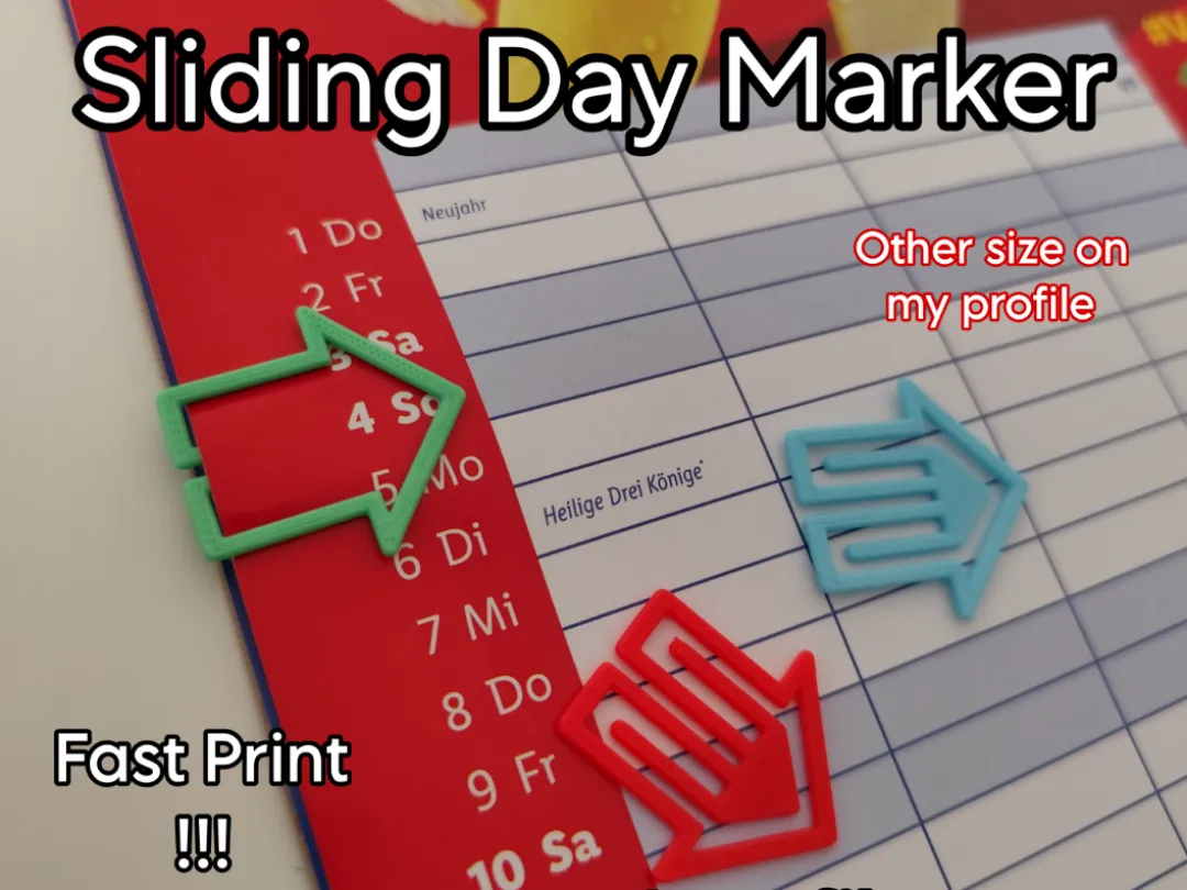 Calendar Day Marker / Kalender Tag-Marker by Georg MakerWorld: Download ...