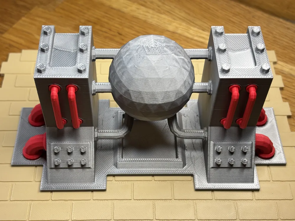 Tesla Reactor – Energy with style - Diorama by PaperPlaneLab MakerWorld ...