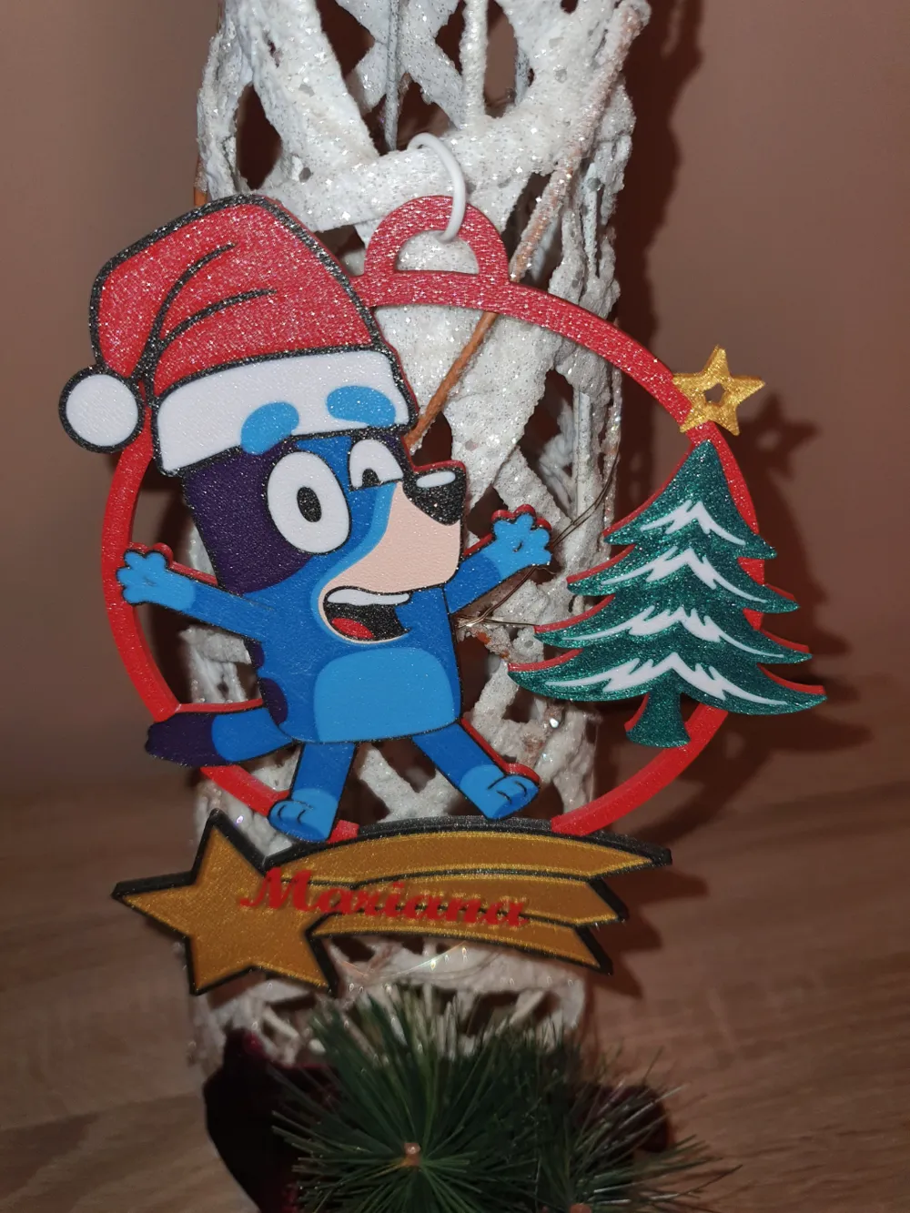 Bluey christmas tree decoration ornament by zz3d - MakerWorld