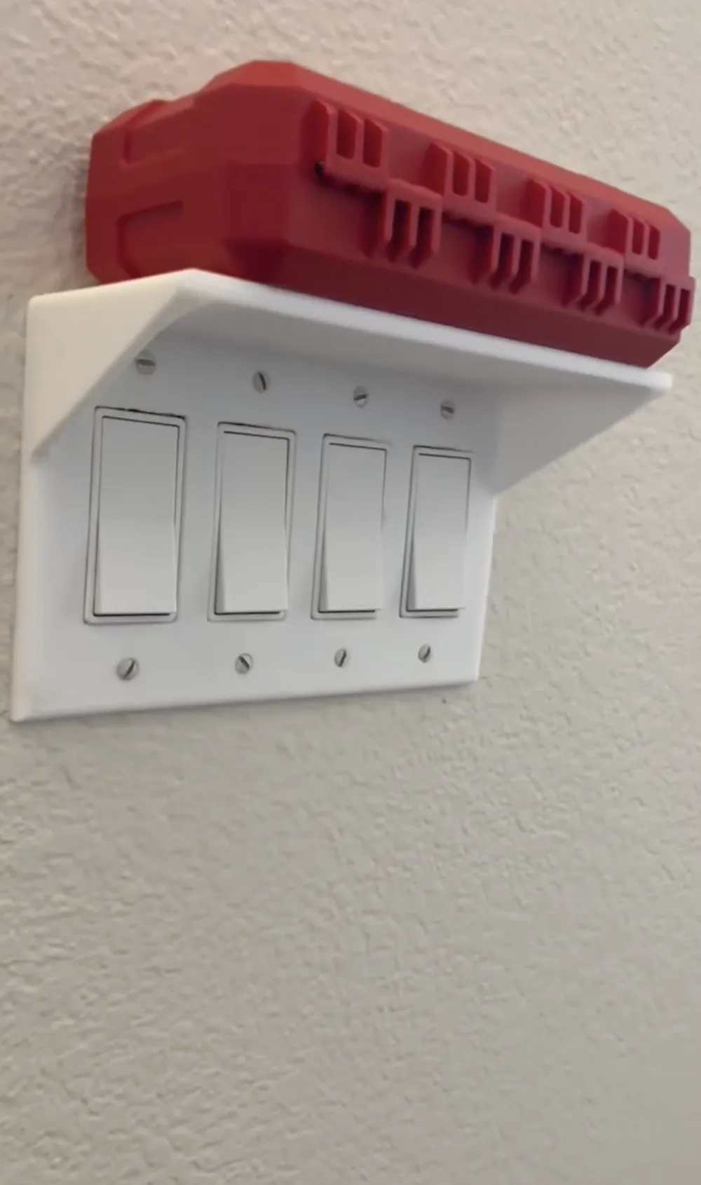 4 Switch Cover Plate with Shelf Top - Free 3D Print Model - MakerWorld