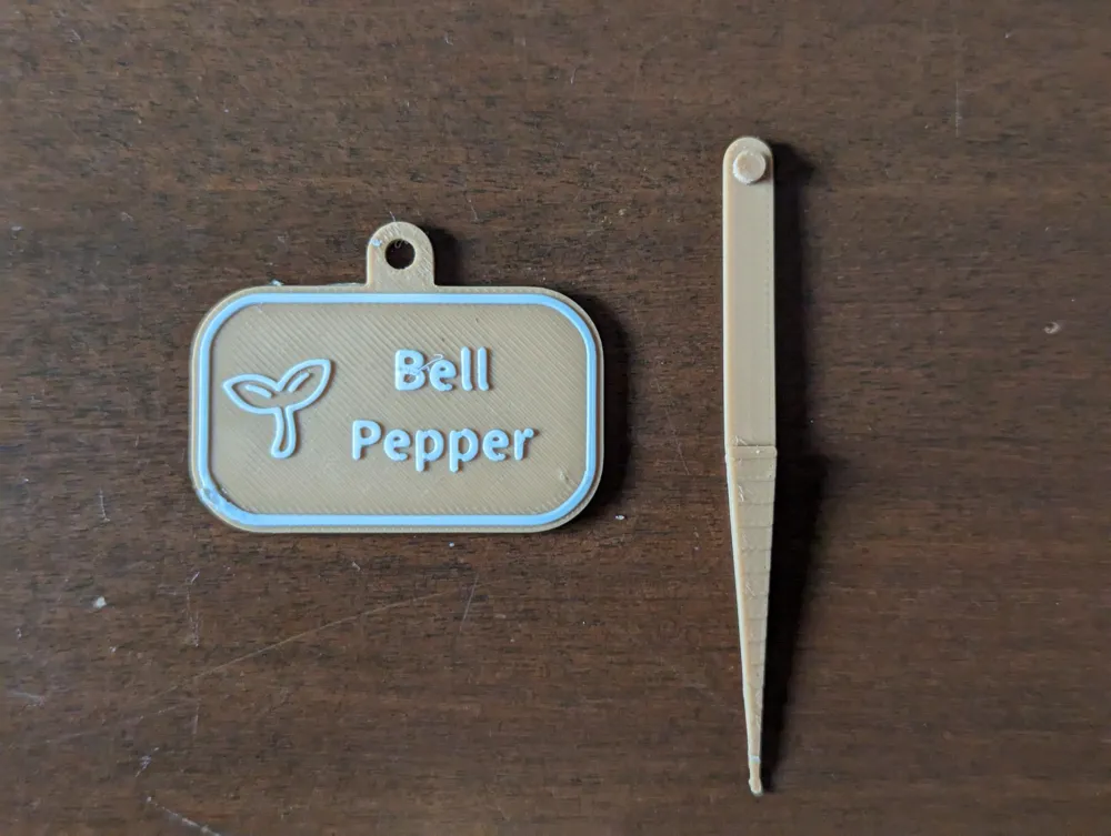 Plant Label Stake with swappable sign by 3Dylan - MakerWorld