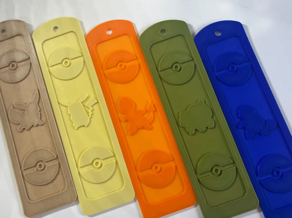 Pokémon Bookmarks - Free 3D Print Model - MakerWorld