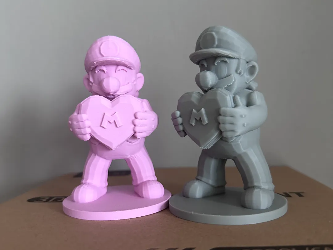 Mario with heart - Free 3D Print Model - MakerWorld