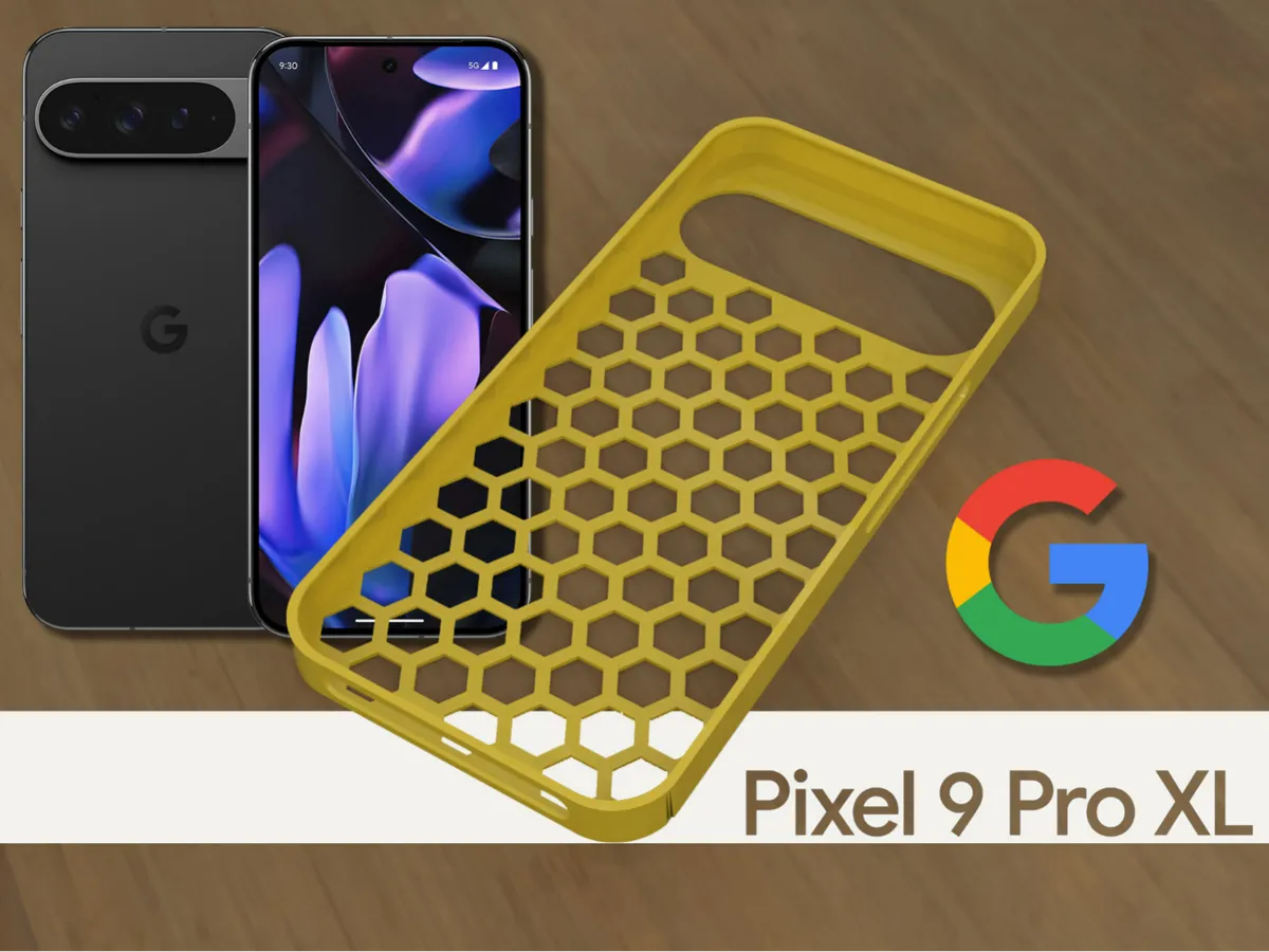 Google Pixel 9 Pro XL Cover – Hexagonal Design - Free 3D Print Model ...