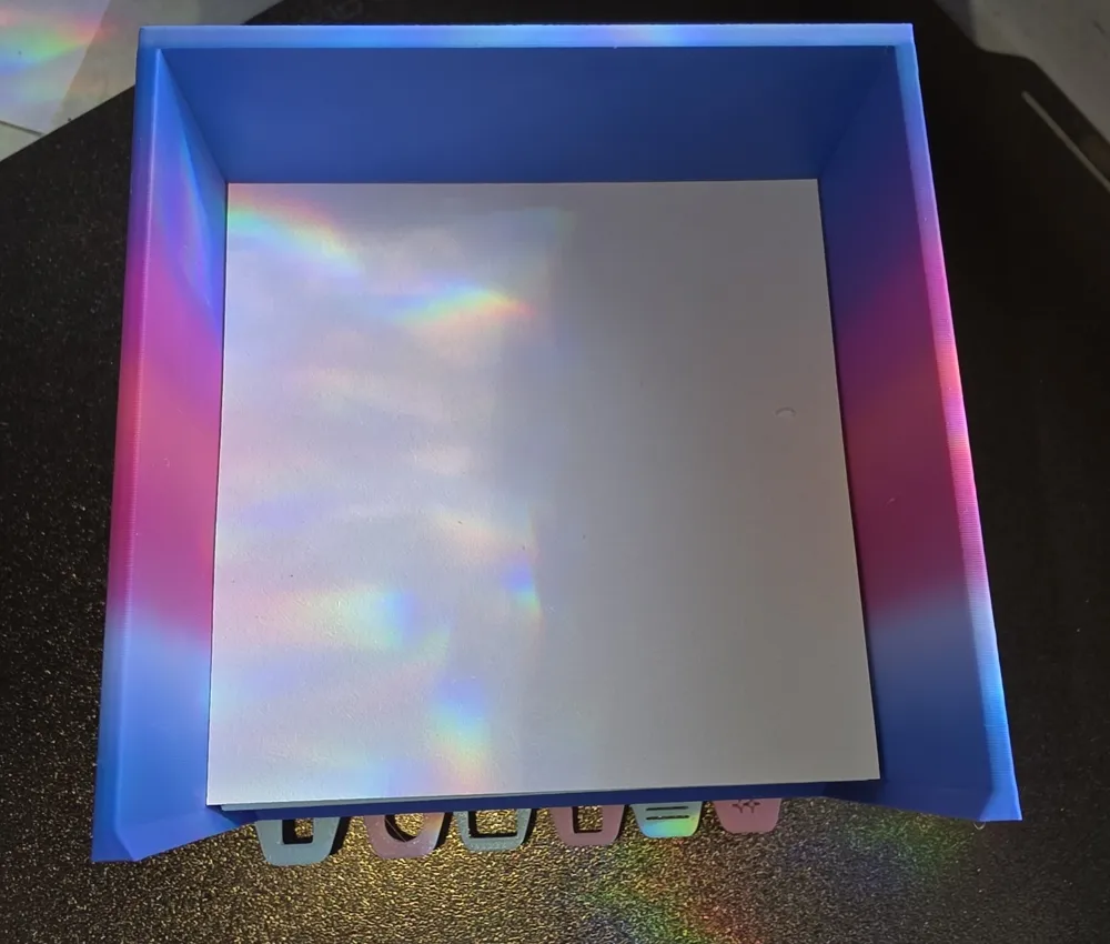 9x9 Notepad Box with Template Storage - Free 3D Print Model - MakerWorld