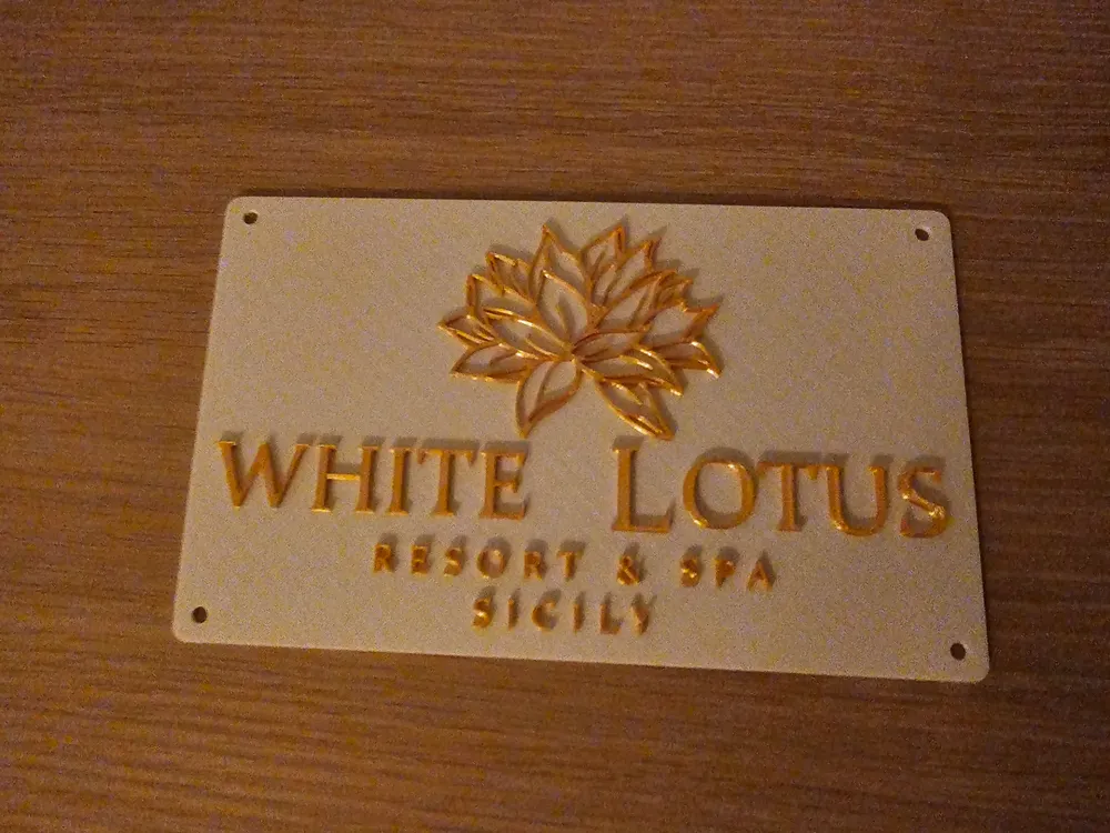 The White Lotus Spa & Resort Sign by noriwl - MakerWorld