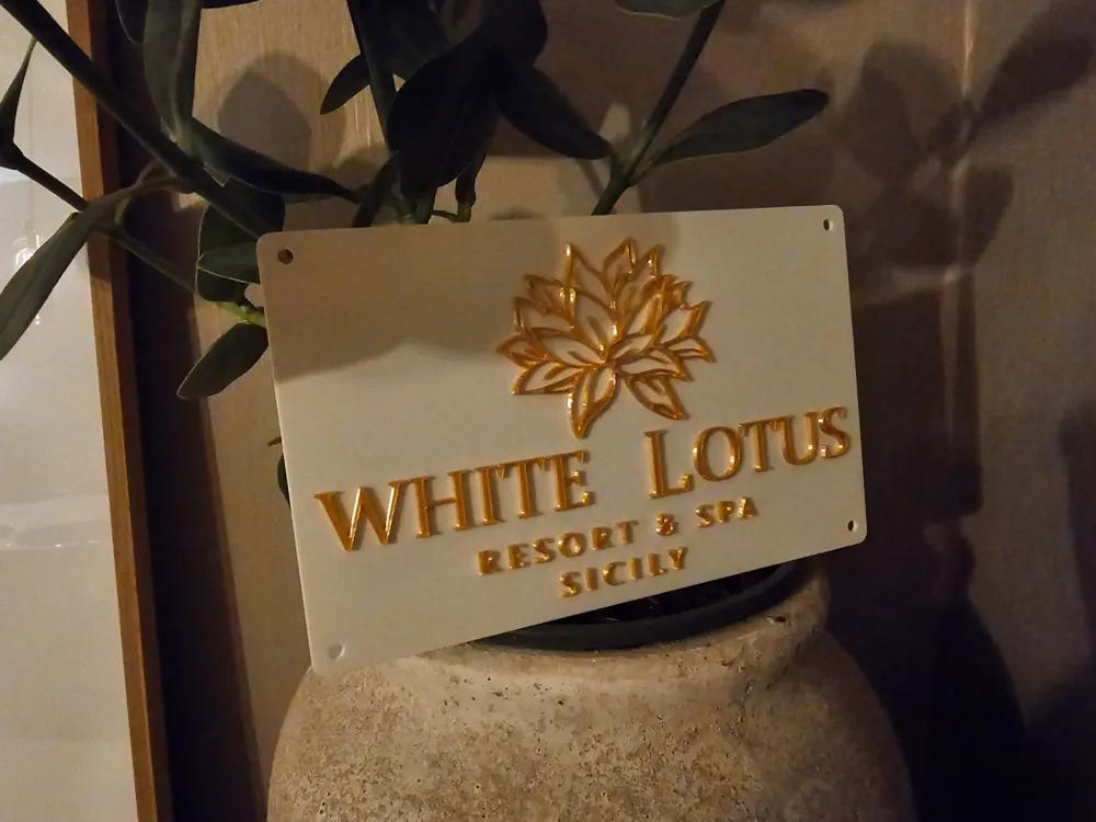 The White Lotus Spa & Resort Sign by noriwl - MakerWorld