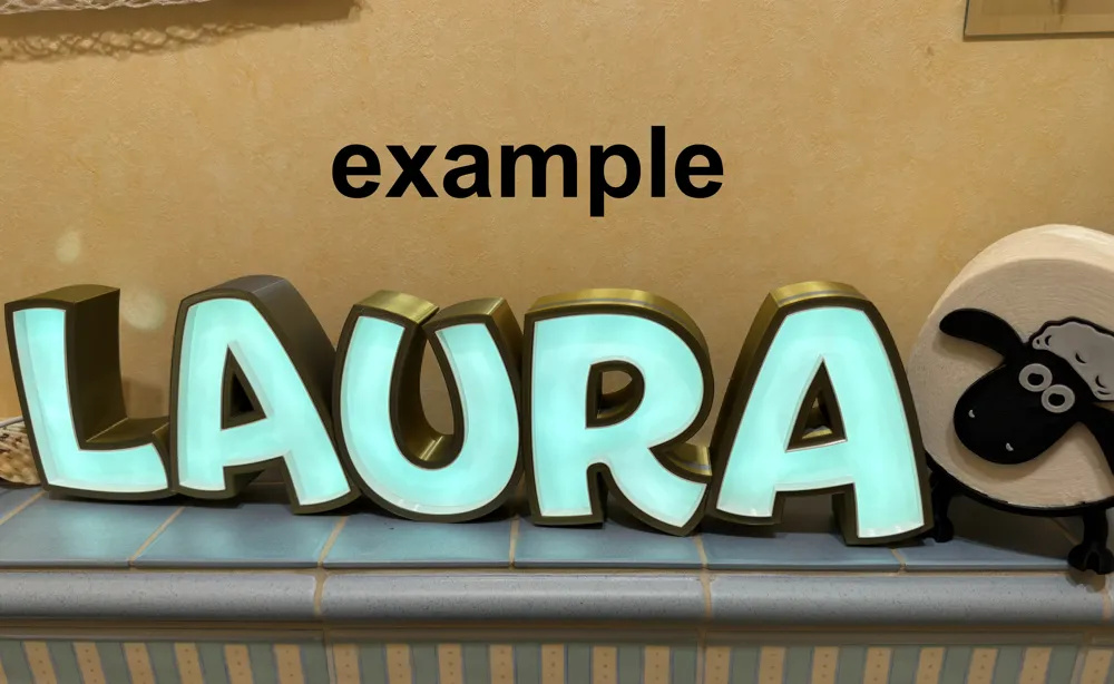 Lámpara de nombre LED - JACOB por MagicPrint3D MakerWorld: Descarga ...