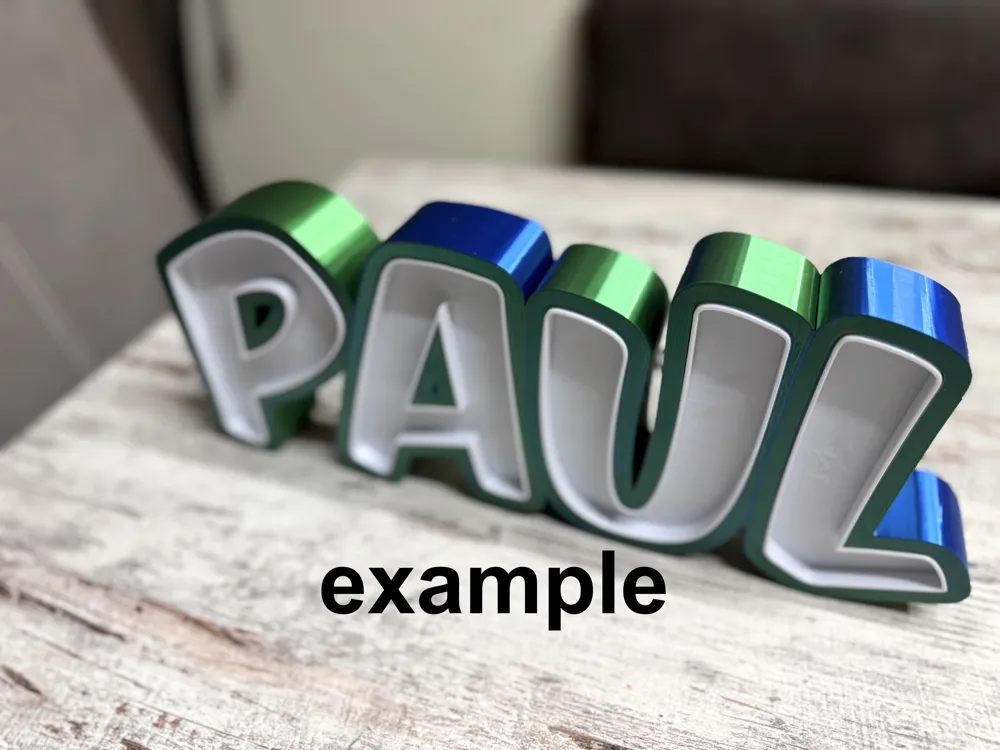 Lámpara de nombre LED - JACOB por MagicPrint3D MakerWorld: Descarga ...