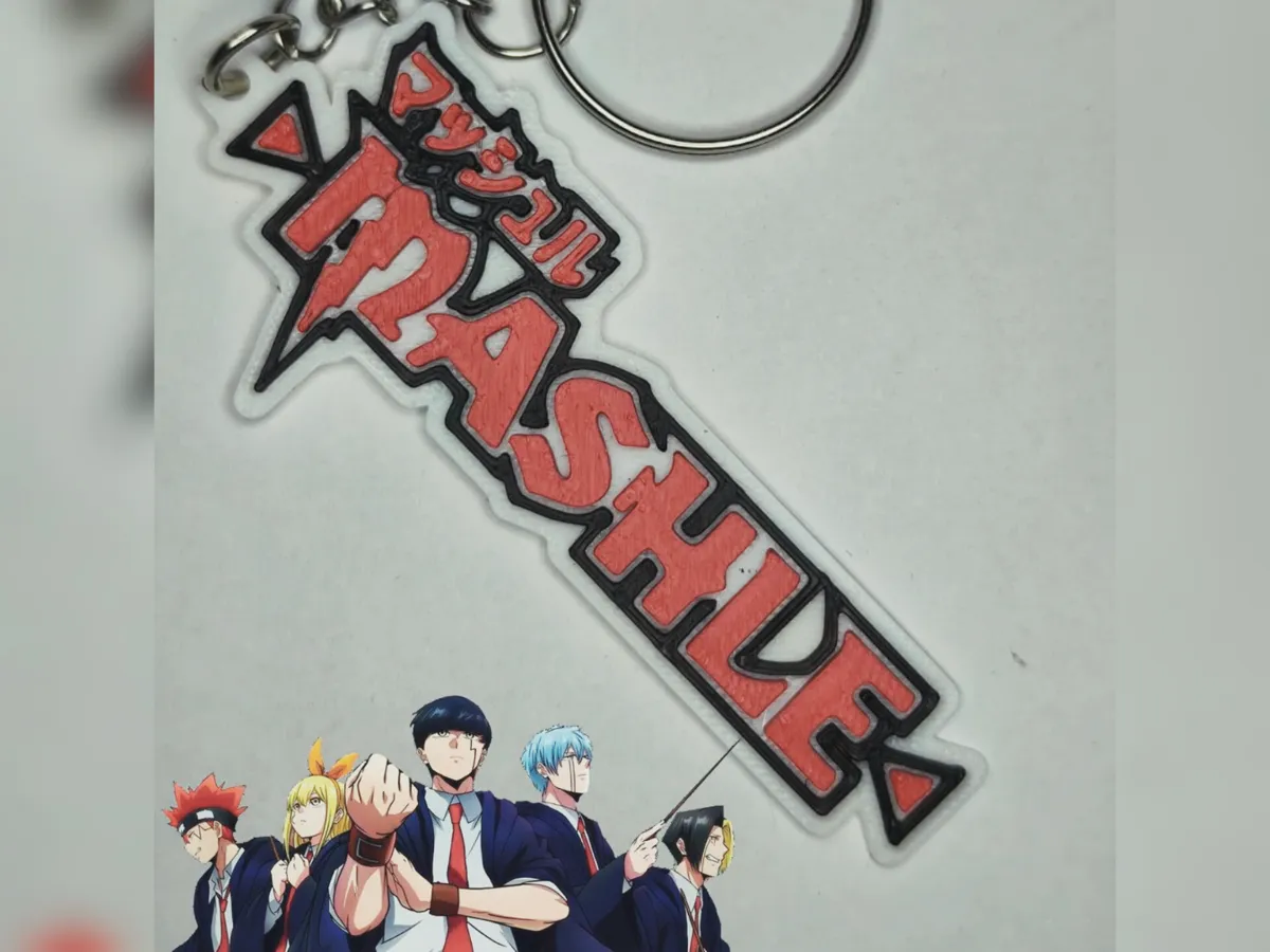 Mashle Keychain - Free 3D Print Model - MakerWorld