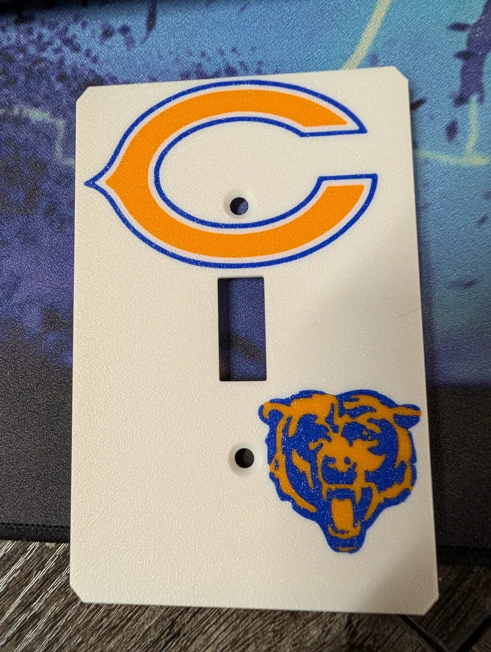 Chicago Bears Themed Light Switch Covers - Free 3D Print Model - MakerWorld